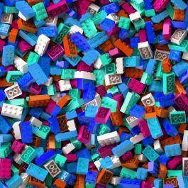 Jersey Stoff Lego in blau ♥ jetzt kaufen | Spitzentraum