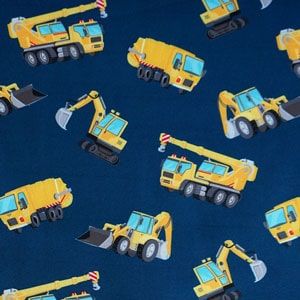 Softshell Stoff mit Lego Muster in blau | Spitzentraum